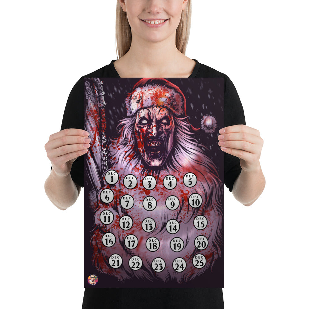 Terrifier 3 Advent Calendar Poster – Science Broe